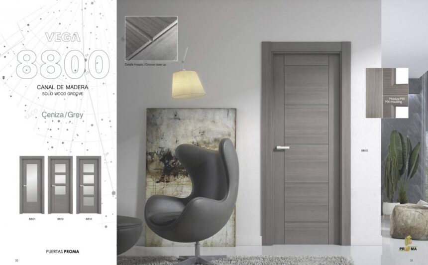 Puerta de madera con greca Mod. PR-7300 Proma – PUERTAS GARCISANZ